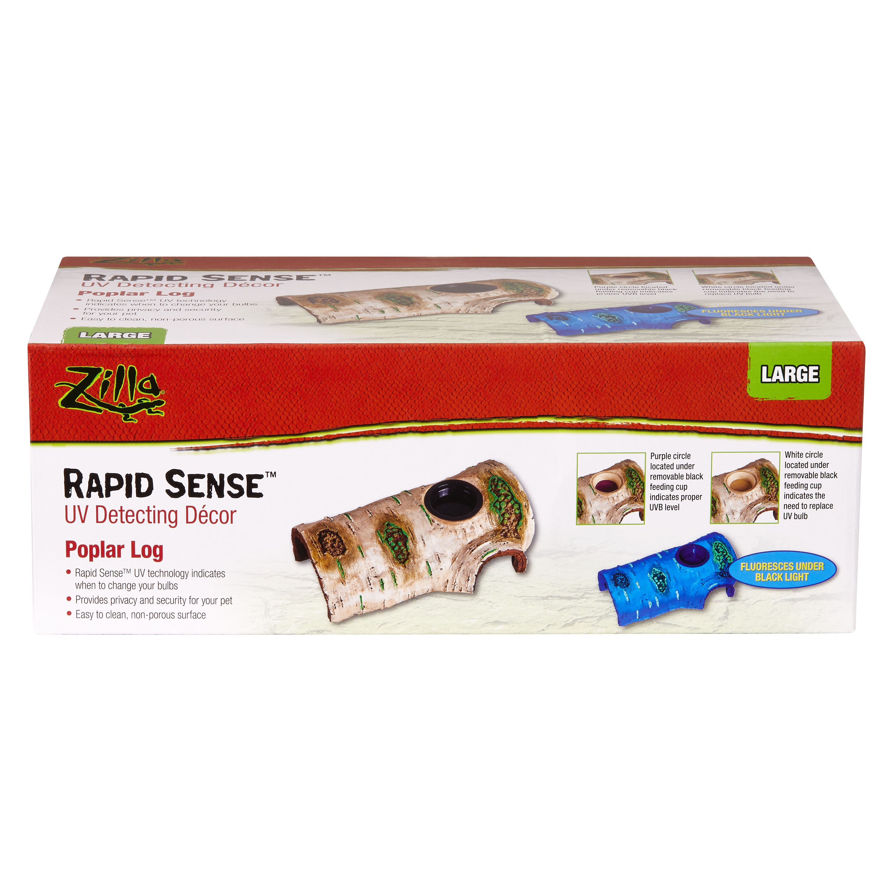 Zilla Rapid Sense Decor Poplar Log Large – KensFish.com