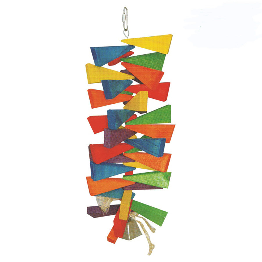 A&E Cages Happy Beaks Wooden Wedges w/ Bell Bird Toy Large – KensFish.com