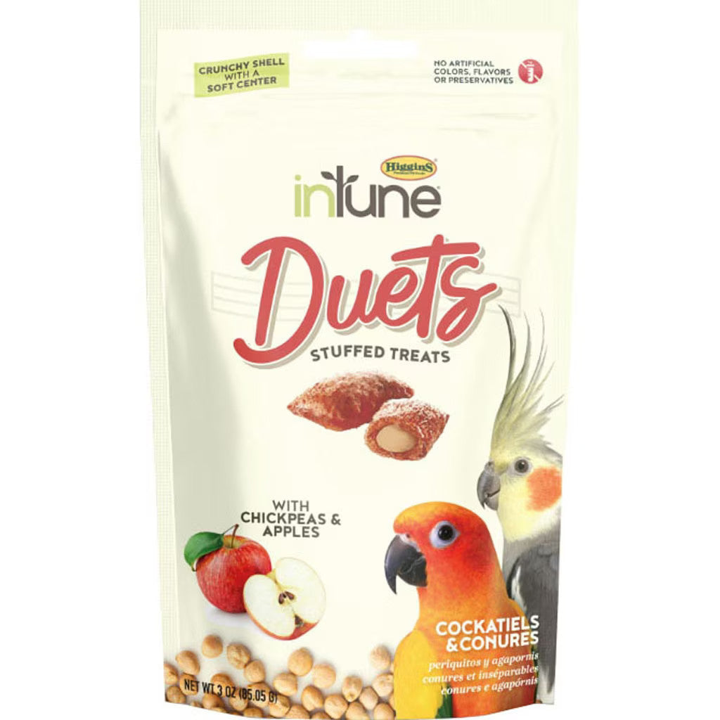 Higgins Intune Duets Chickpeas & Apples Bird Treat 3 oz. – KensFish.com