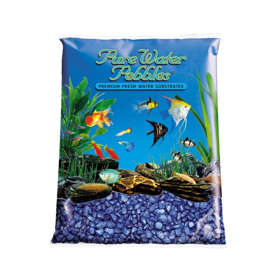 Pure Water Pebbles Frosted Aquarium Gravel Deep Blue – KensFish.com