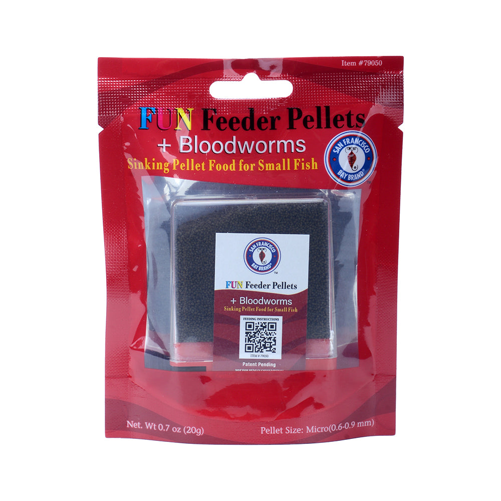 San Francisco Bay Brand Feeder Pellet Plus Bloodworm Mini Pellets .7 o ...