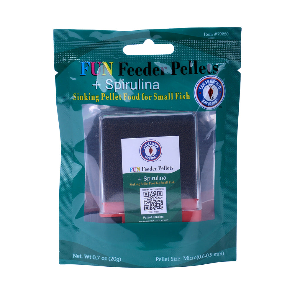 San Francisco Bay Brand Feeder Pellet Plus Spirulina Mini Pellets .7 o ...