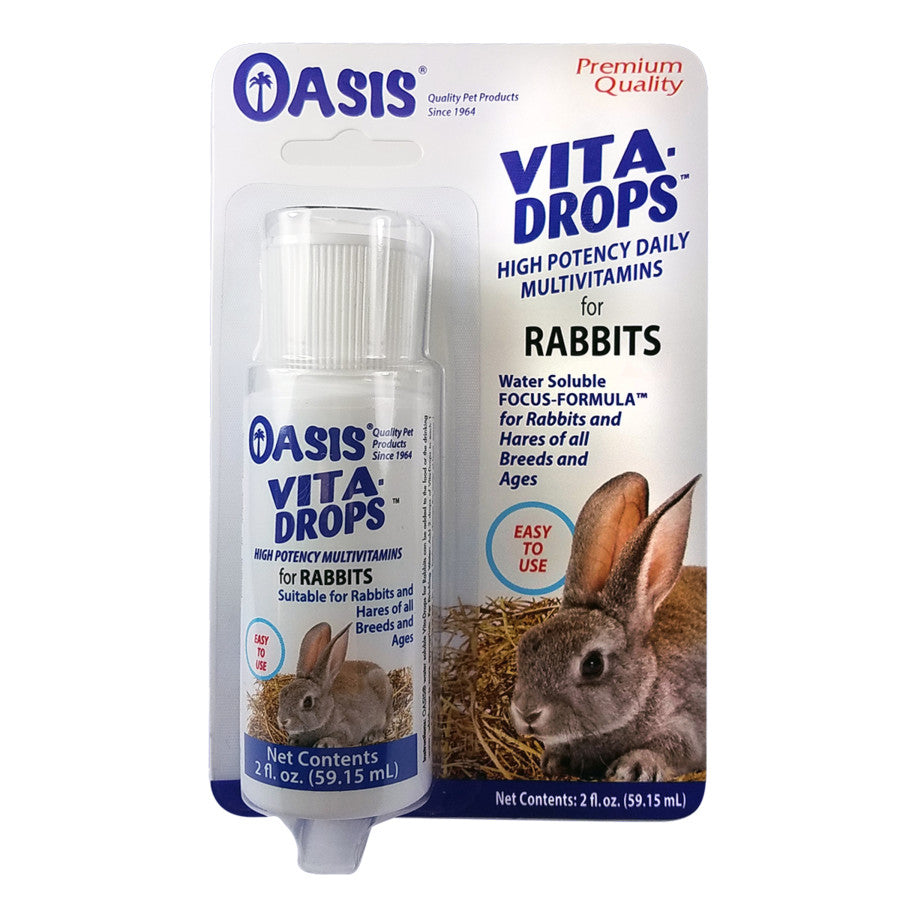 Oasis Vita-Drops Daily Multivitamin for Rabbits 2 oz. – KensFish.com