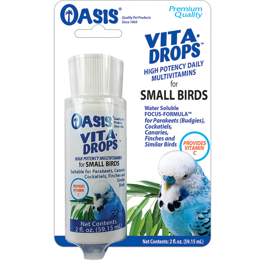 Oasis Vita Drops Multivitamin Supplement for Small Birds 2 oz ...
