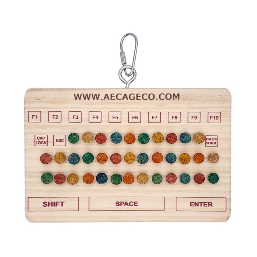 A & E Cages Happy Beaks Wood and Cork Keyboard Bird Toy – KensFish.com