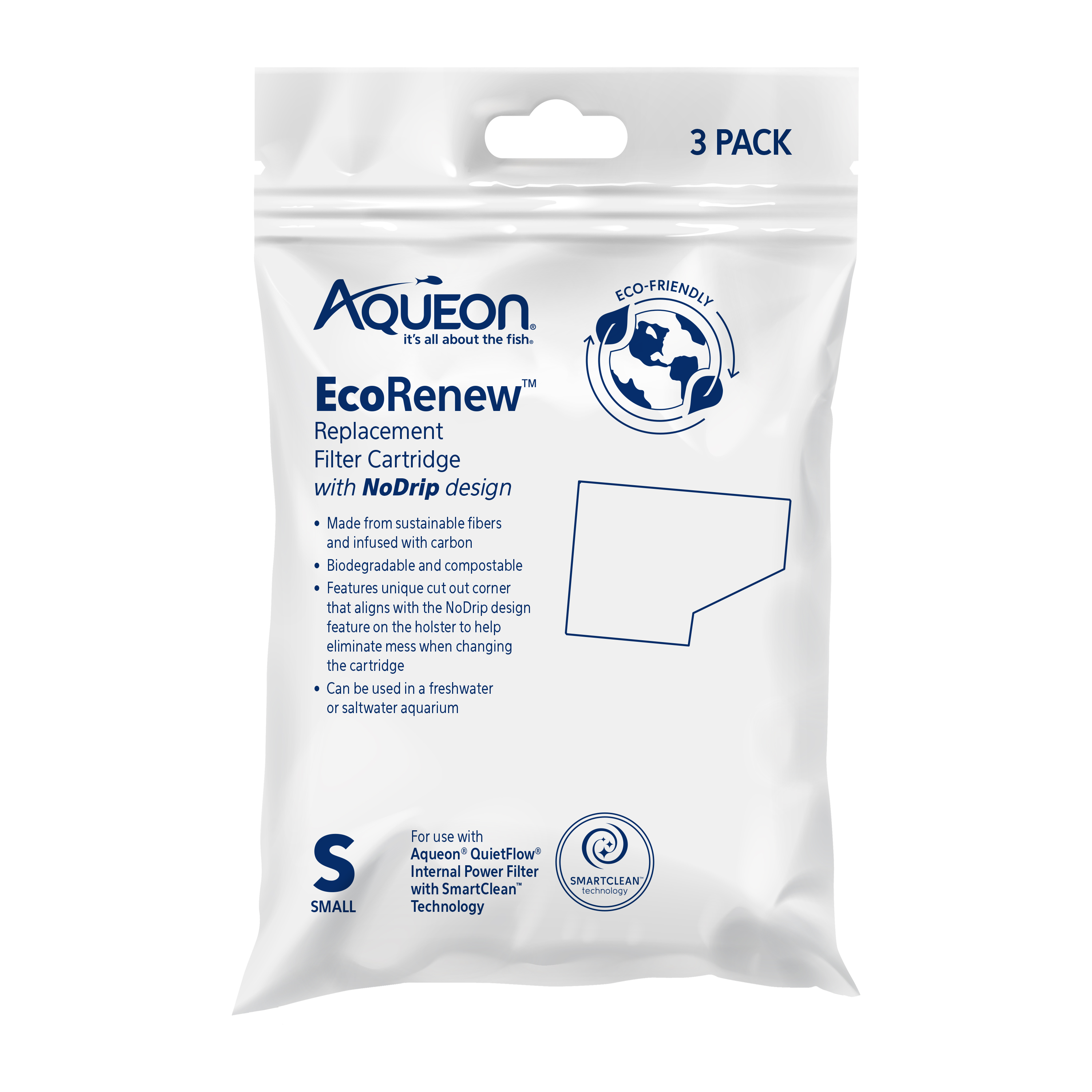 Aqueon EcoRenew Replacement Filter Cartridge Small – KensFish.com