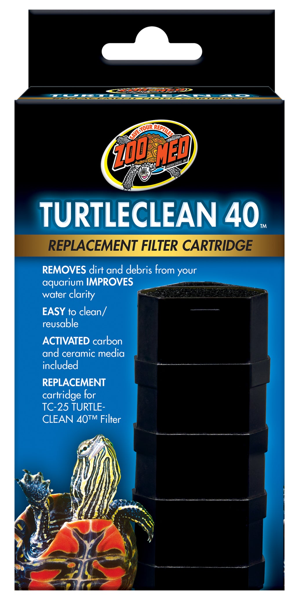 Zoo Med TurtleClean 40 Replacement Filter Cartridge – KensFish.com