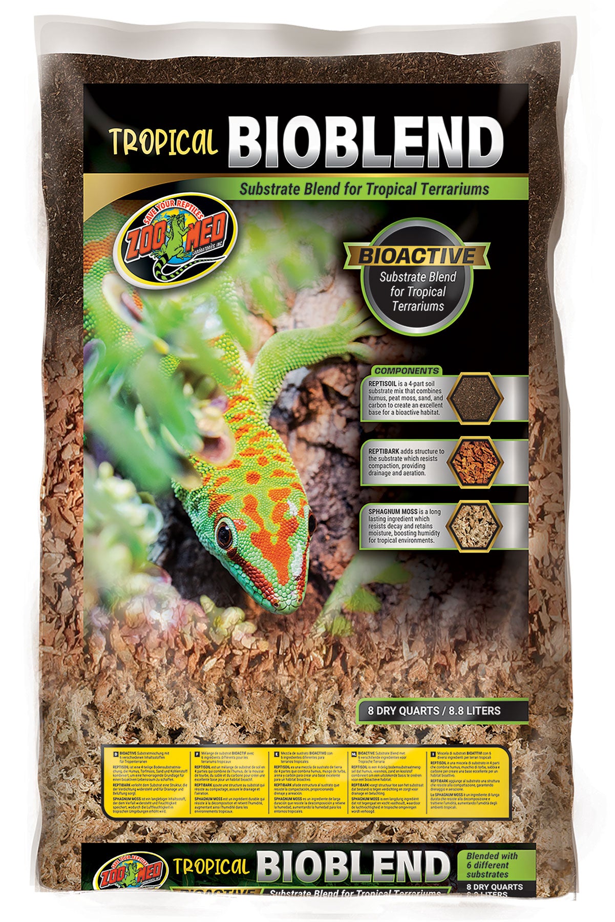 Zoo Med Tropical Bioblend Substrate 8 Quart – KensFish.com