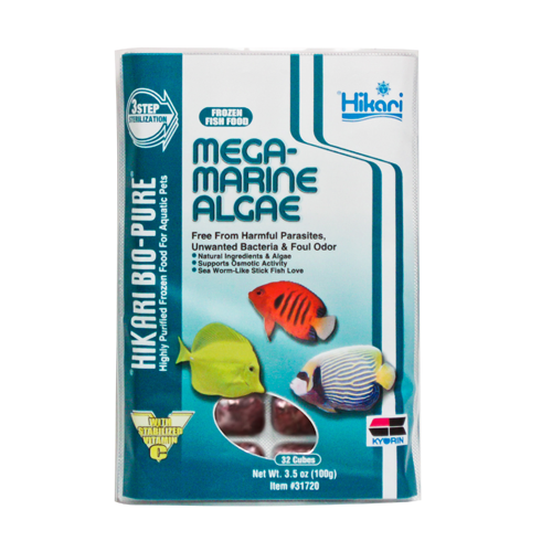 Hikari Frozen Mega Marine Algae Cubes 3.5 oz – KensFish.com
