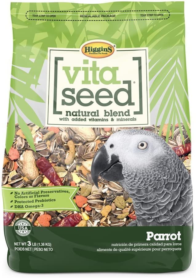 Higgins Vita Seed Natural Blend Parrot – KensFish.com