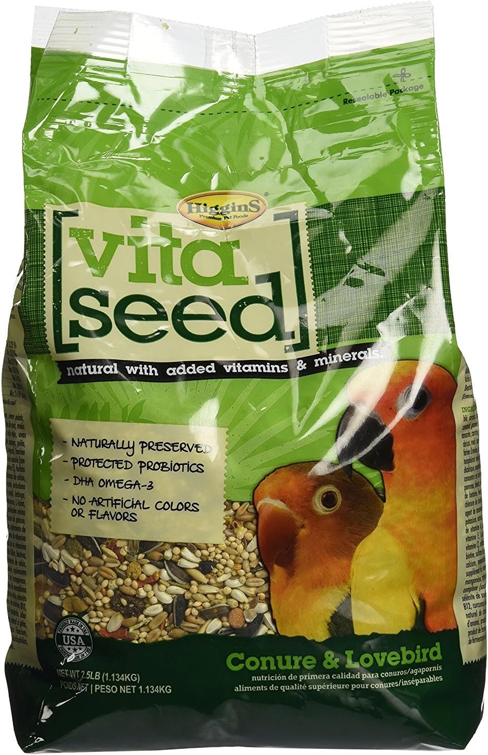 Higgins Vita Seed Conure & Lovebird Food – KensFish.com