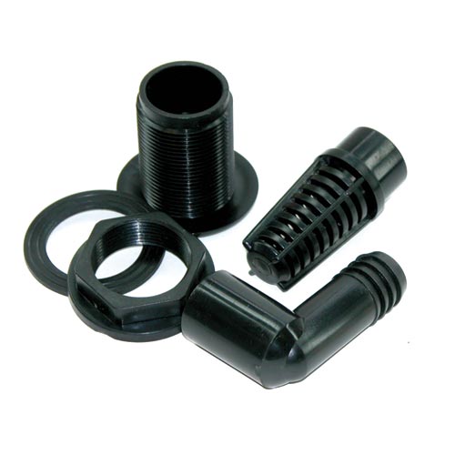 Lifegard Aquatics Bulkhead Kit 3/4 Inch Black – KensFish.com