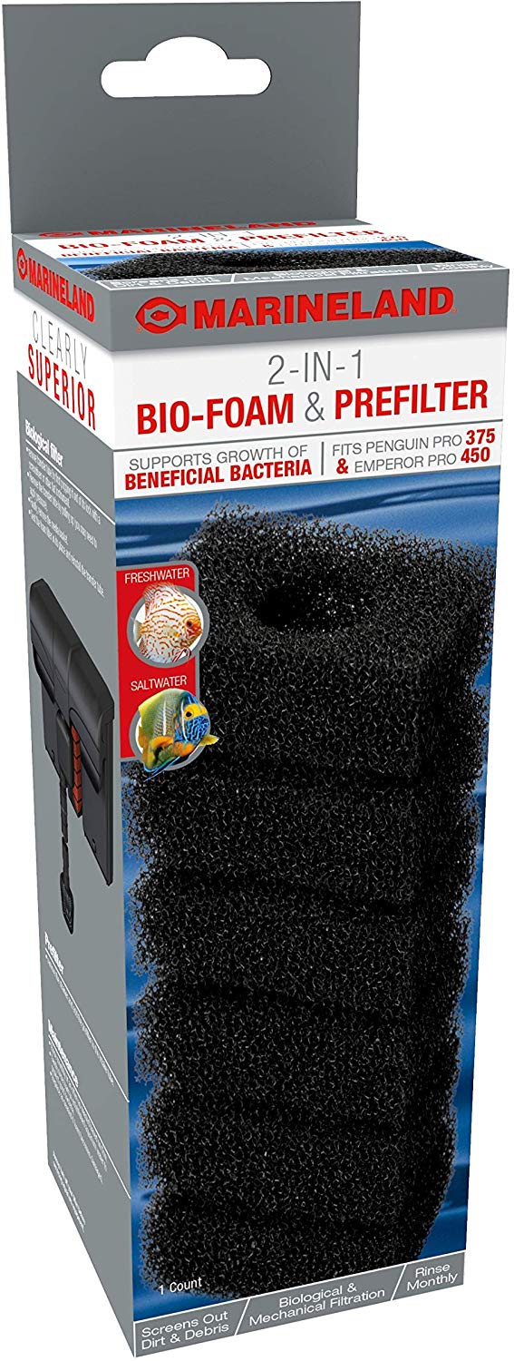 Marineland Bio-Foam Prefilter for Penguin Pro 375 & Emperor Pro 450 ...