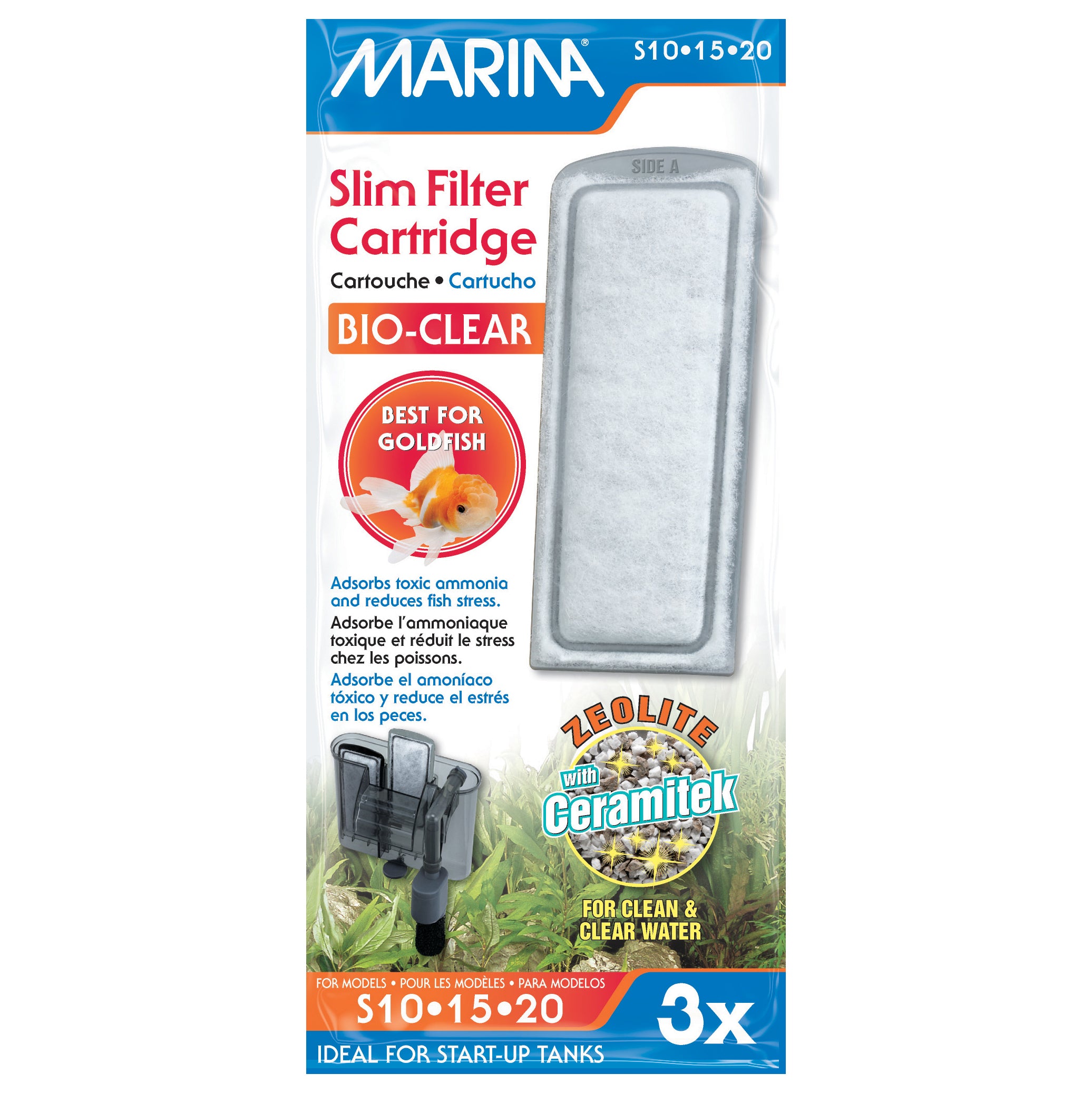 Marina Slim Filter Zeolite Plus Ceramic Cartridge 3 Pack – KensFish.com