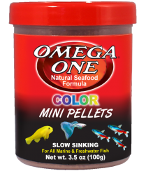 Omega One Color Mini Pellets 3.5 oz. – KensFish.com