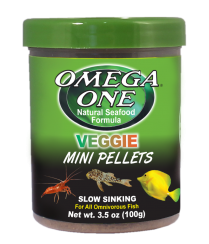 Omega One Veggie Mini Pellets 3.5 oz. – KensFish.com
