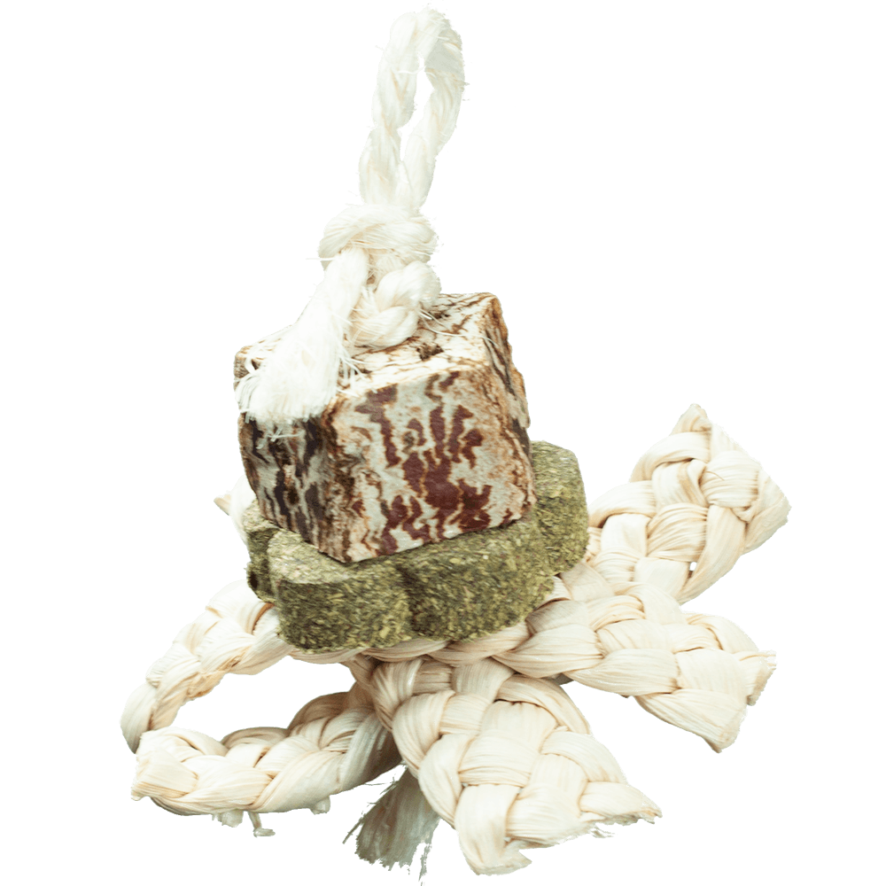A&E Nibbles Hollow Braided Hay Chew – KensFish.com