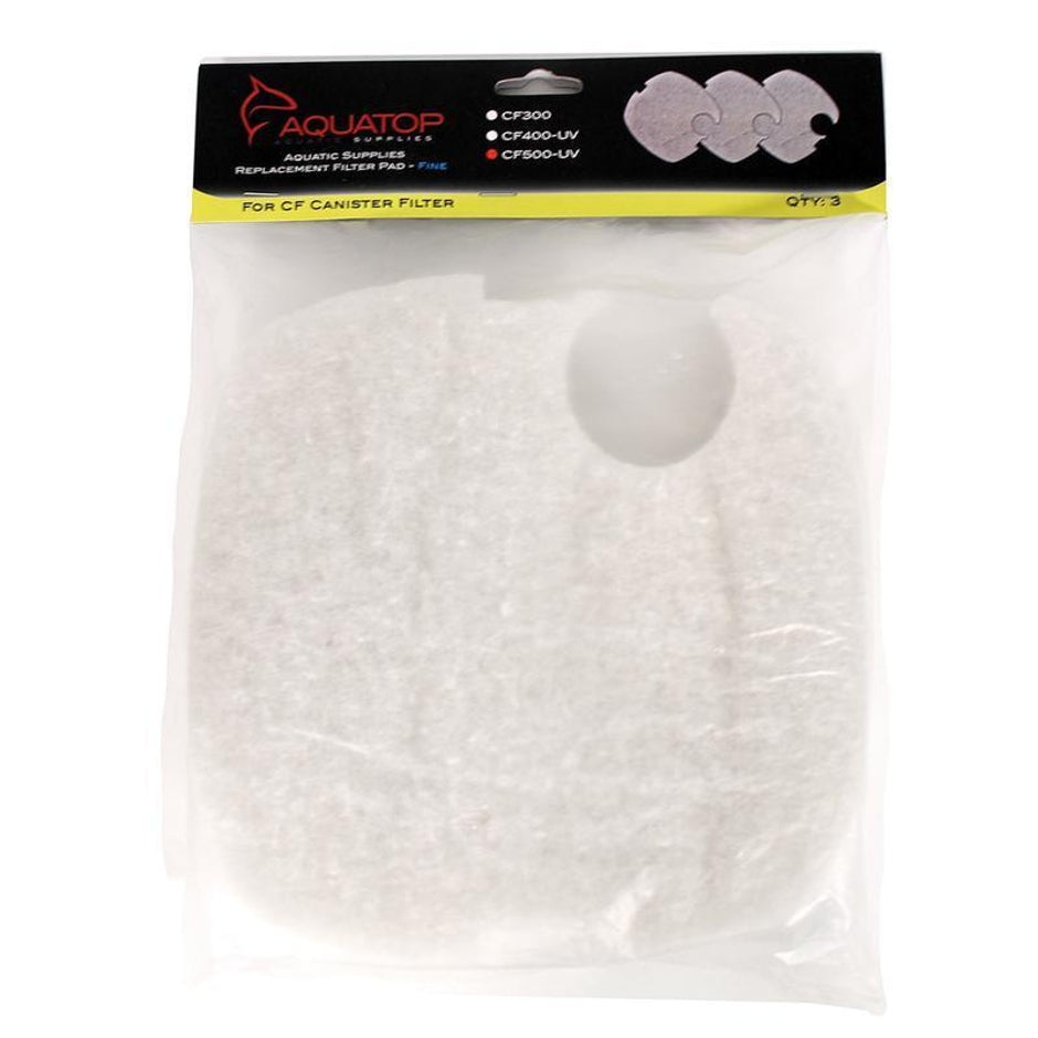 Aquatop Replacement Fine Filter Pad For CF500 Canister 3 Pack ...